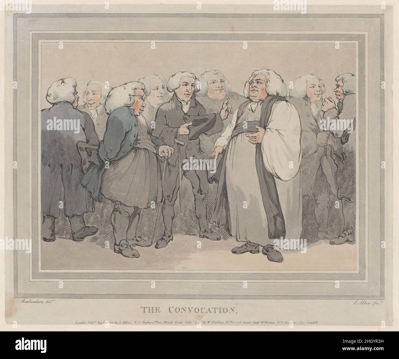 The Convocation September 1785 After Thomas Rowlandson. The Convocation ...