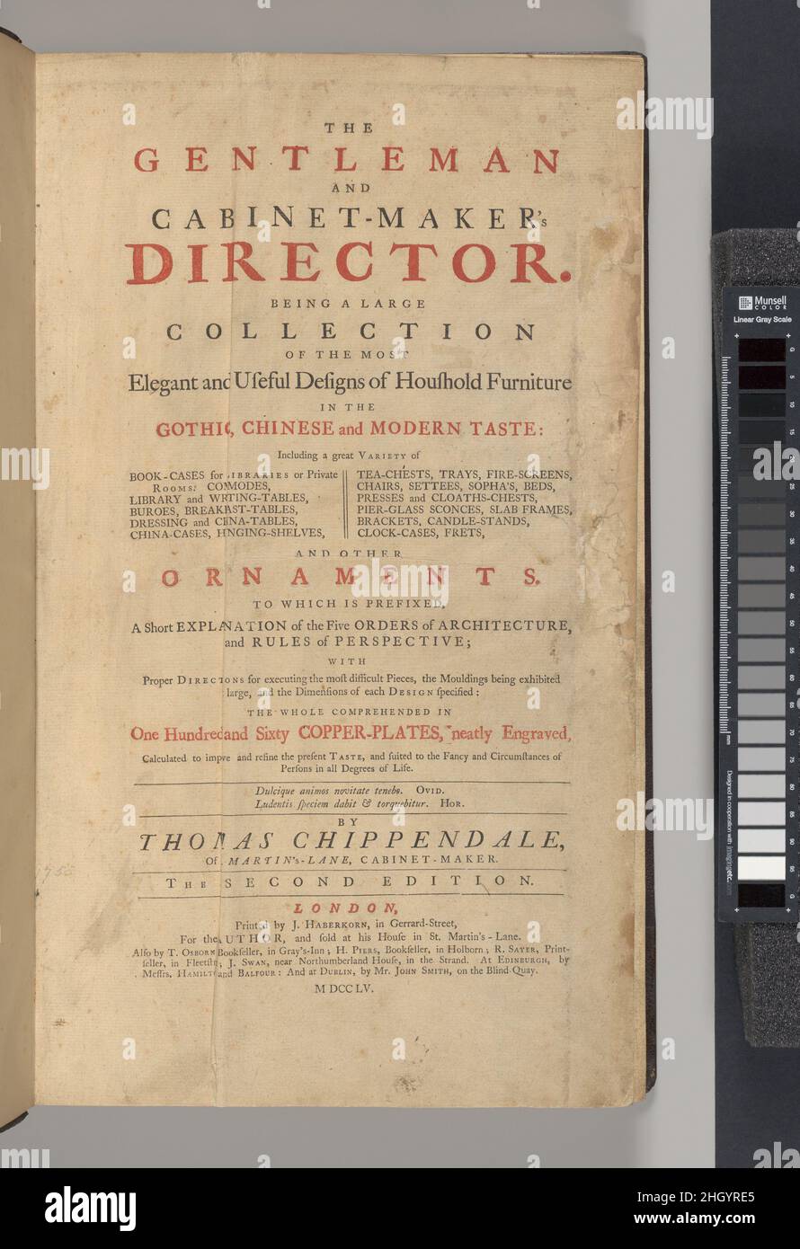 Gentleman and Cabinet-Maker's Director 1755 Thomas Chippendale British ...