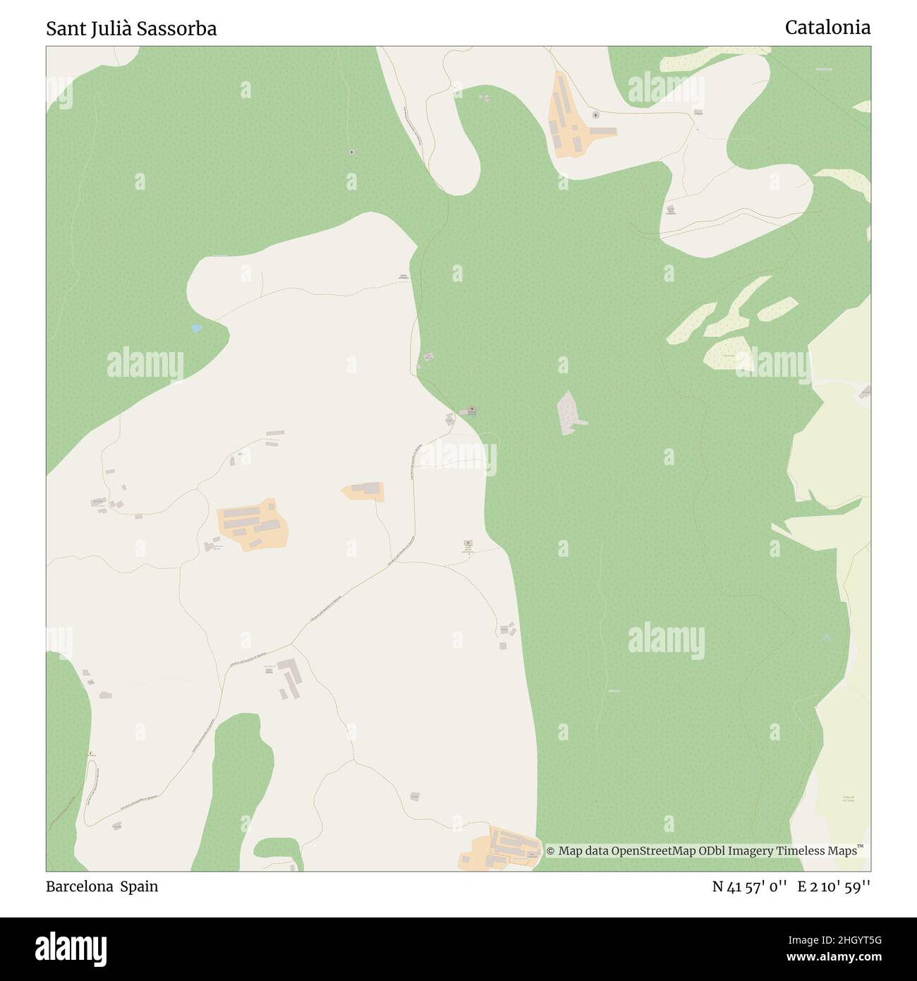 Sant Julià Sassorba, Barcelona, Spain, Catalonia, N 41 57' 0'', E 2 10 ...
