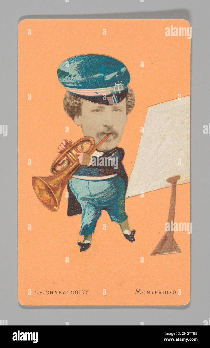 [Photo Collage: Musician Playing Trumpet] ca. 1875 Juan Pedro ...