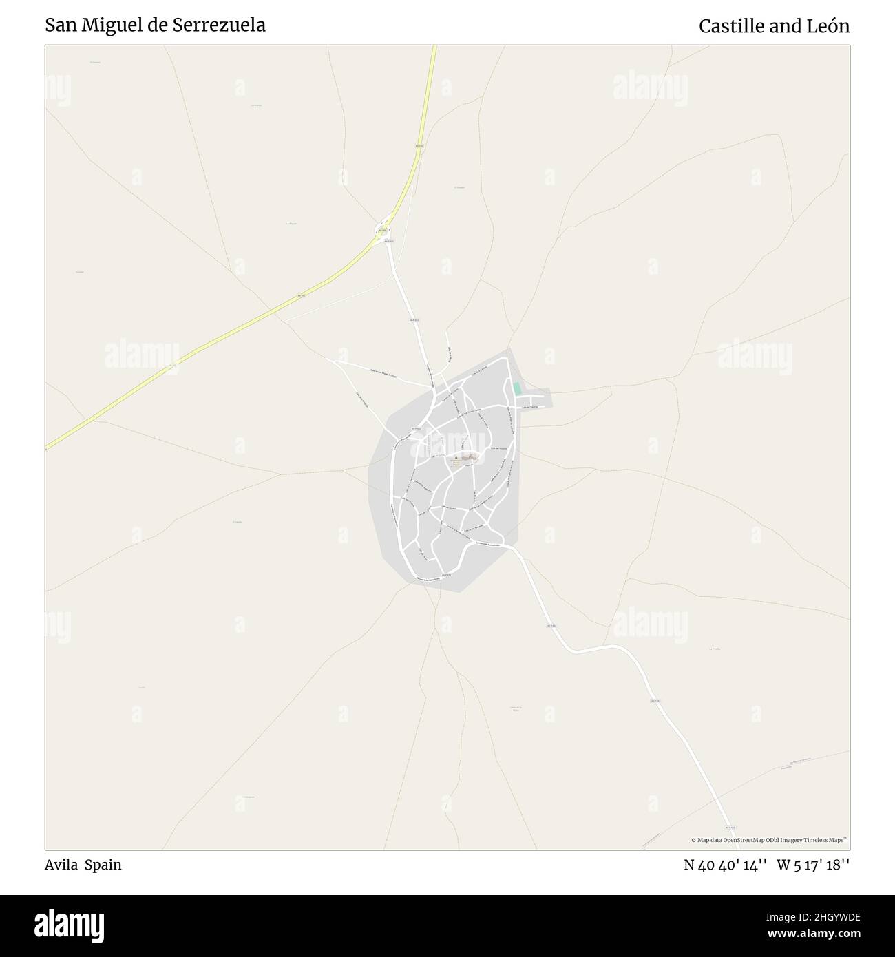 San Miguel de Serrezuela, Avila, Spain, Castille and León, N 40 40' 14 ...