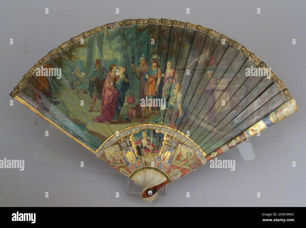 Fan 1700–1723 French. Fan. French. 1700–1723. Ivory. Fans Stock Photo ...