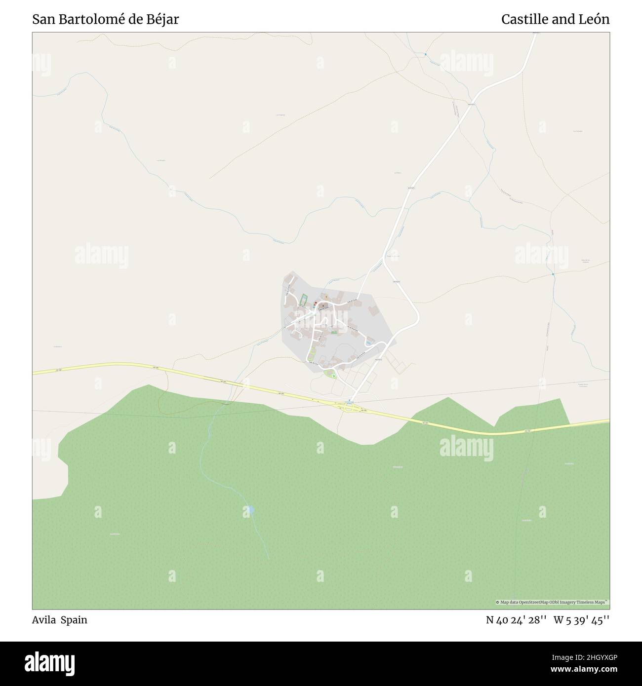 Map of bejar hi-res stock photography and images - Alamy