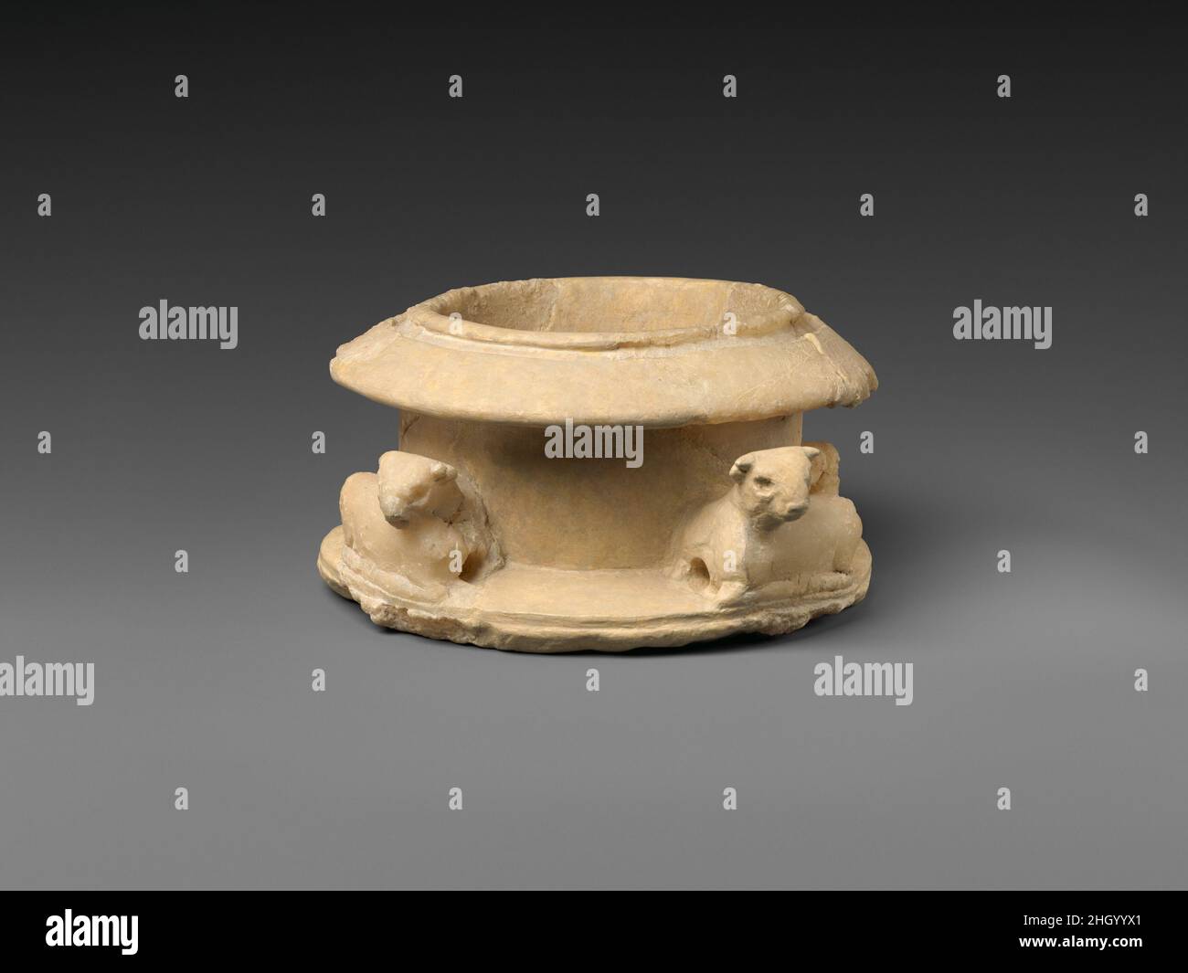 Jar fragment with reclining bulls ca. 2600–2500 B.C. Sumerian. Jar ...