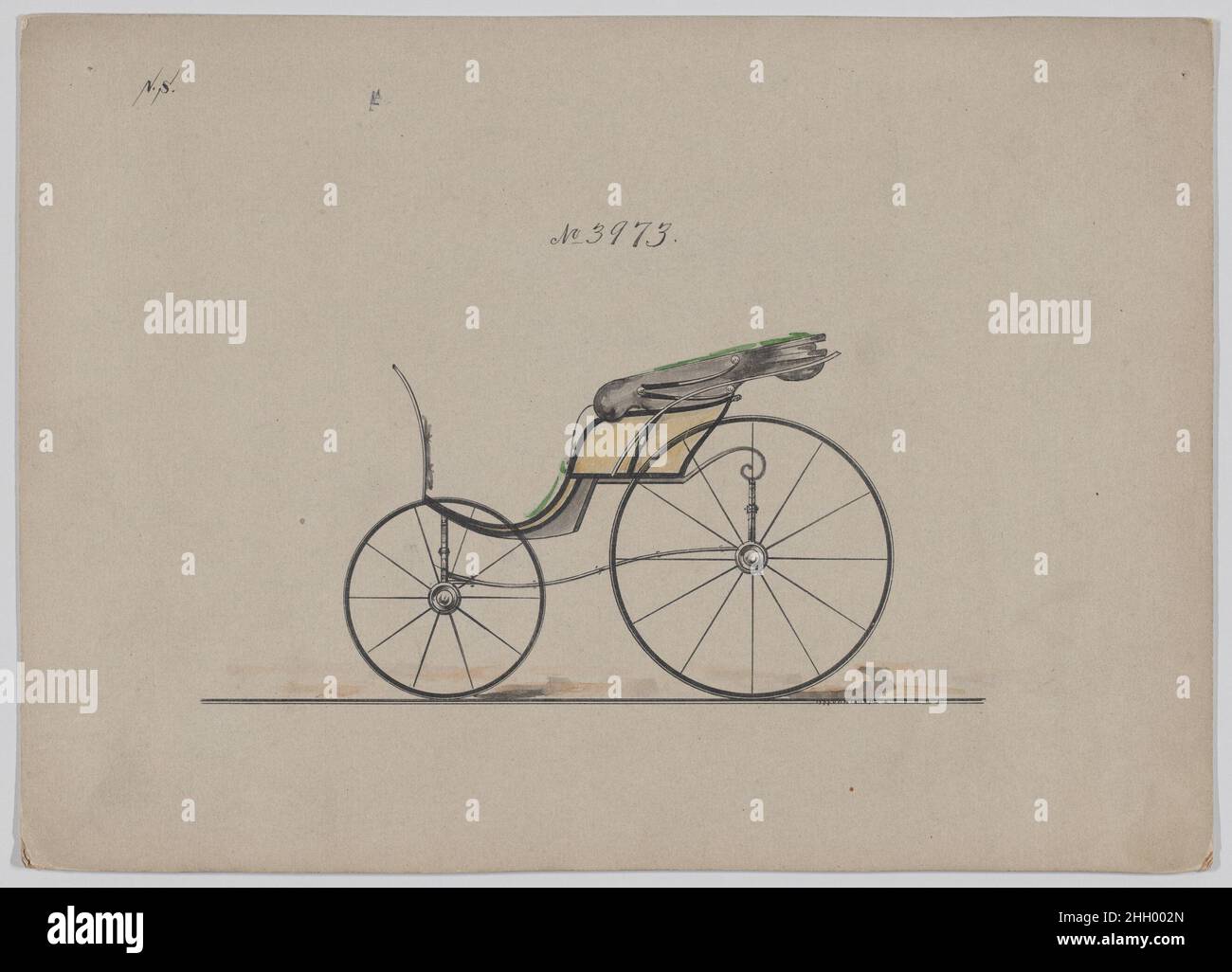 Design for Pony Phaeton, no. 3973 1886 Brewster & Co. American Brewster ...