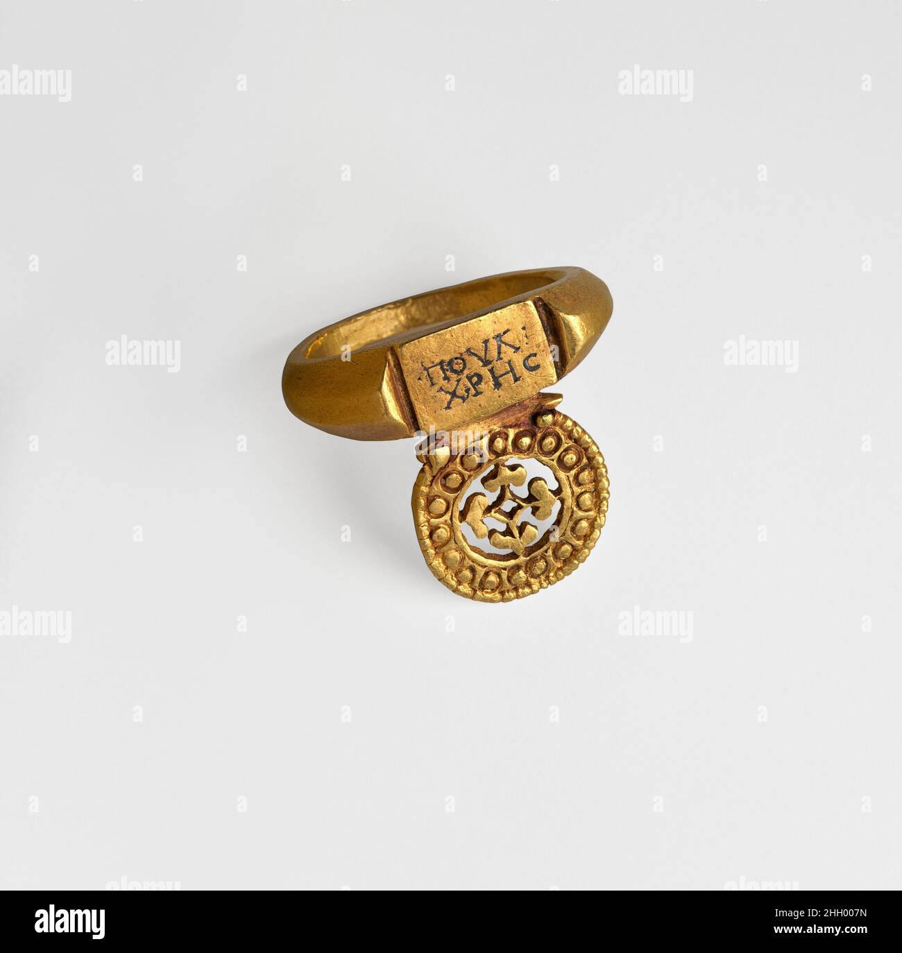 Roman Key Ring with Inscription 4th century Byzantine Surviving images ...