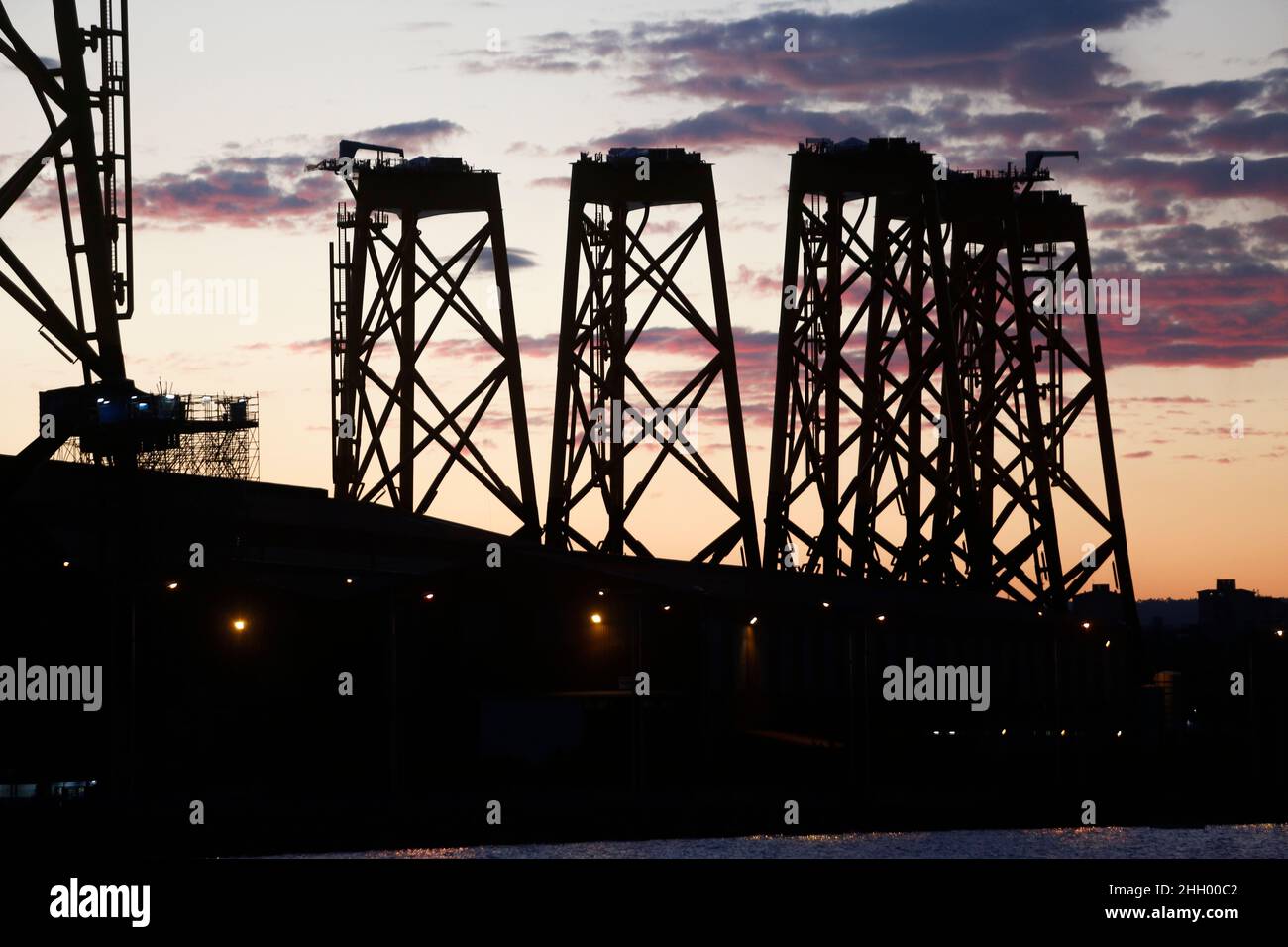 Construction of jackets for a wind farm in the shipyards with the ...