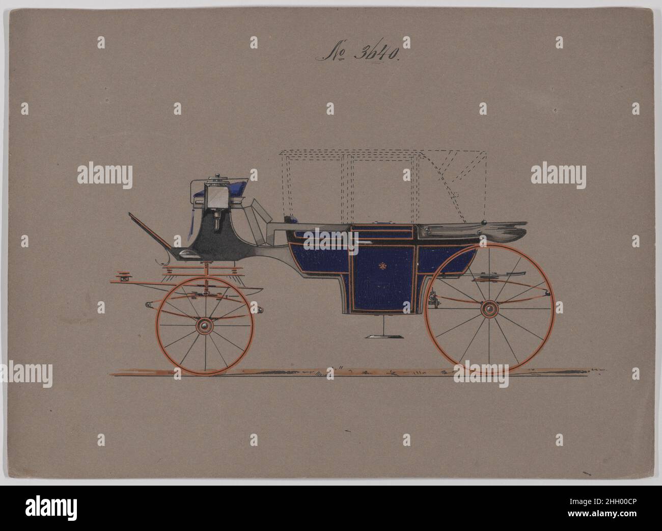 Design for Landau, No. 3640 1880 Brewster & Co. American Brewster ...