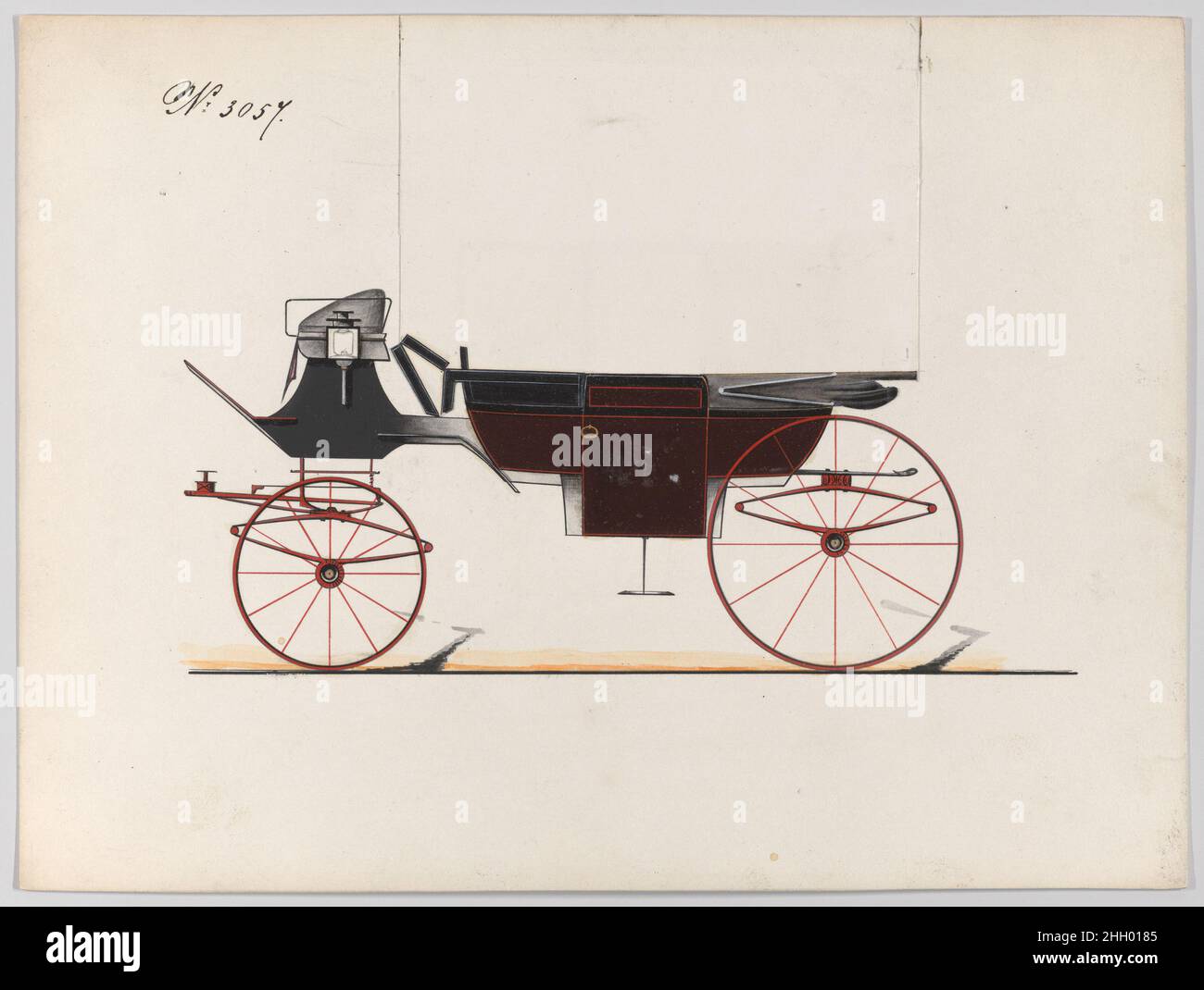 Design for Landau, No. 3057 1874 Brewster & Co. American Brewster ...