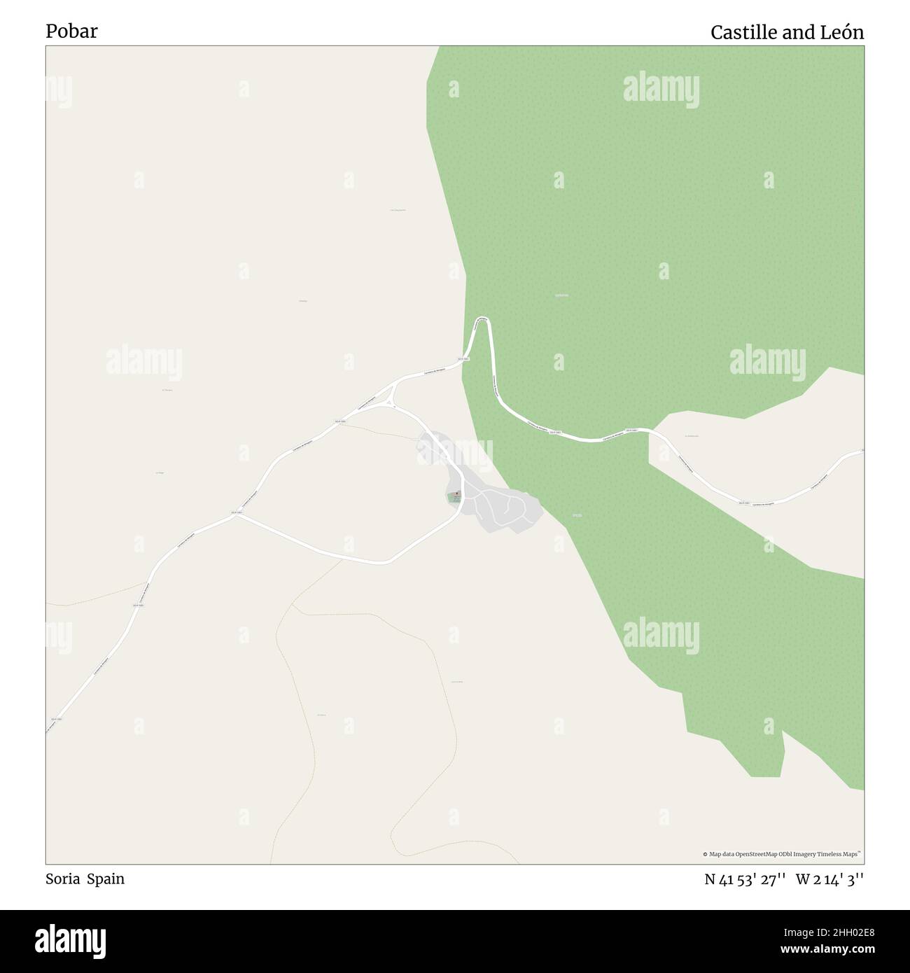 Pobar, Soria, Spain, Castille and León, N 41 53' 27'', W 2 14' 3'', map ...
