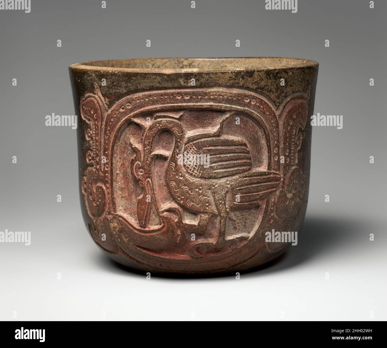 Vessel with Water Bird and Hieroglyphic Text 7th–9th century Maya A ...
