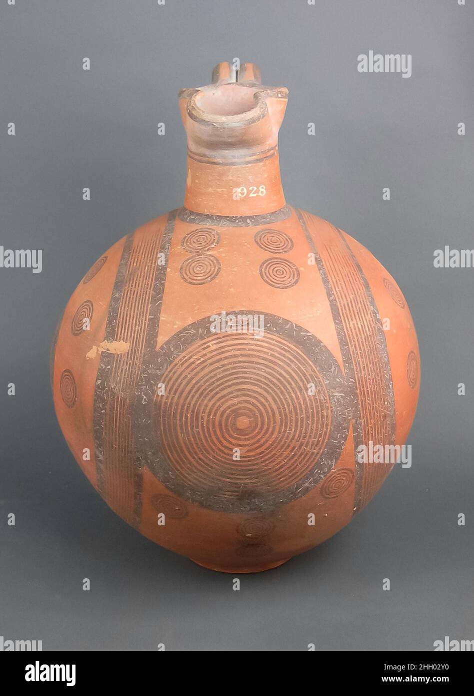 Oinochoe Cypriot Vertical circles.. Oinochoe. Cypriot. Terracotta ...