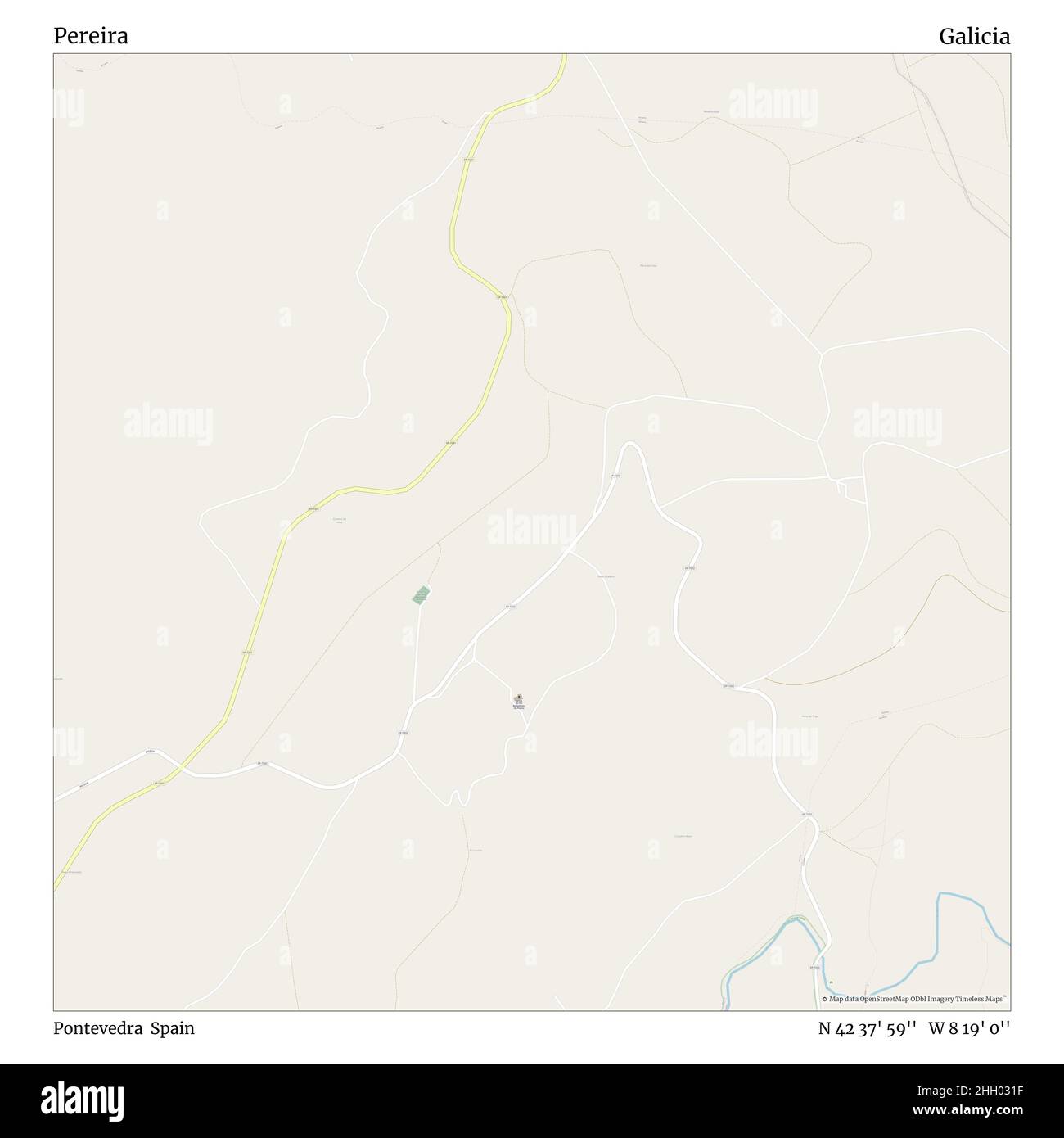 Pereira, Pontevedra, Spain, Galicia, N 42 37' 59'', W 8 19' 0'', map ...