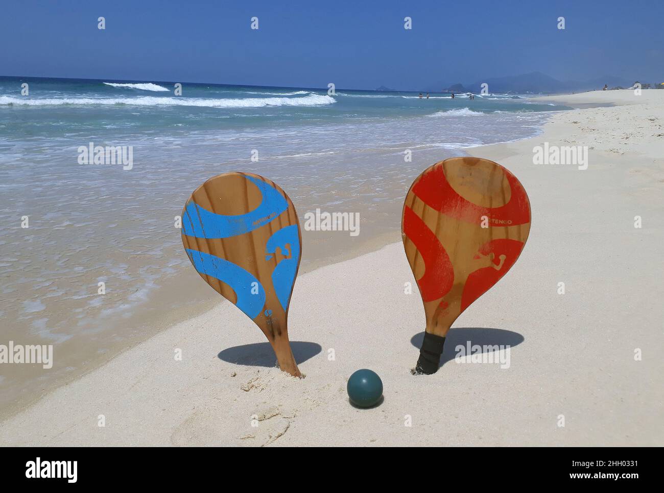 Rio de Janeiro, Brazil, January 20, 2021. Equipment for playing sport ...