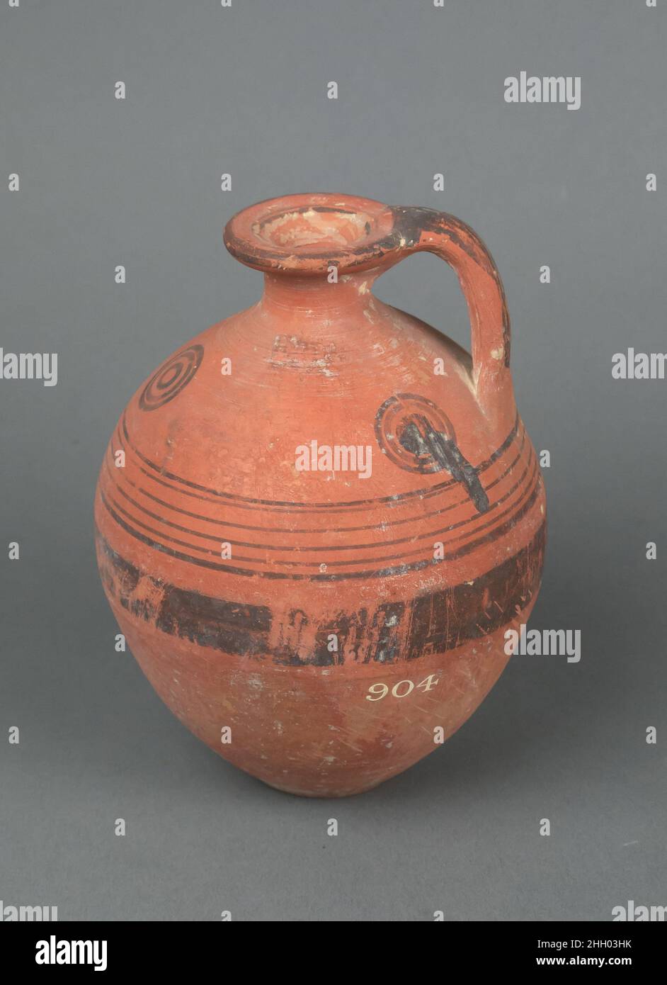 Jug 750–600 B.C. Cypriot One-handled with globular body, horizontal ...