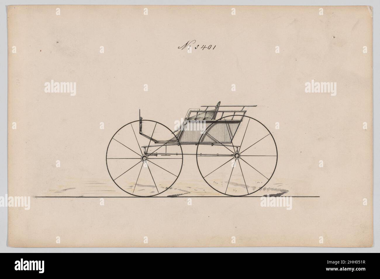 Four Wheel Dog Cart/Game Wagon # 3401 1878 Brewster & Co. American ...