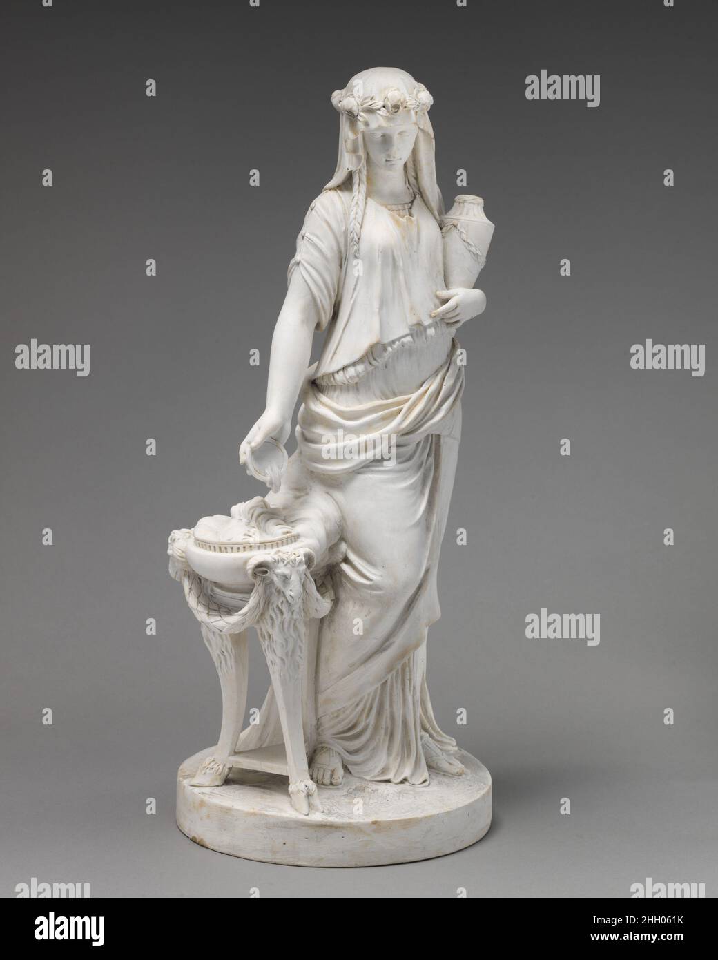 The Vestal ca. 1770 After a marble figure by Clodion (Claude Michel ...