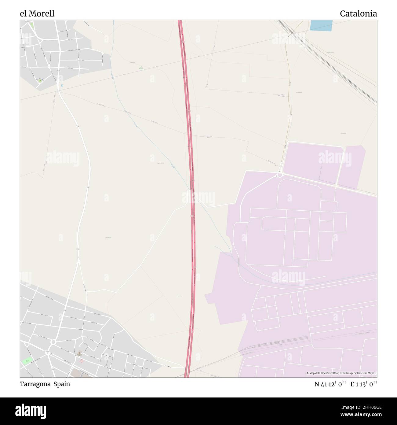 el Morell, Tarragona, Spain, Catalonia, N 41 12' 0'', E 1 13' 0'', map ...