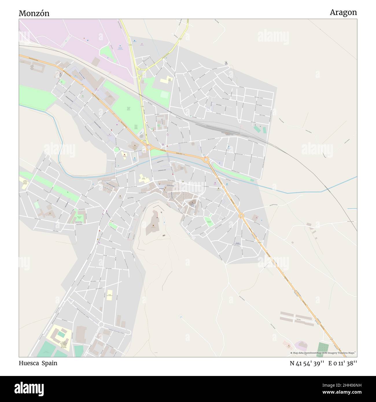 Map of monzon spain hi-res stock photography and images - Alamy