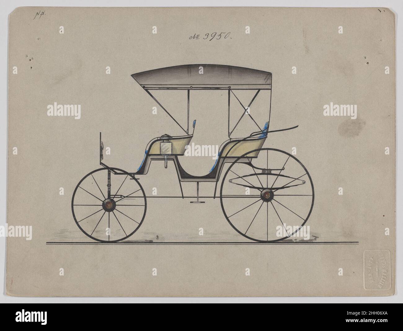 Design for Park Phaeton, no. 3950 1885 Brewster & Co. American Brewster ...