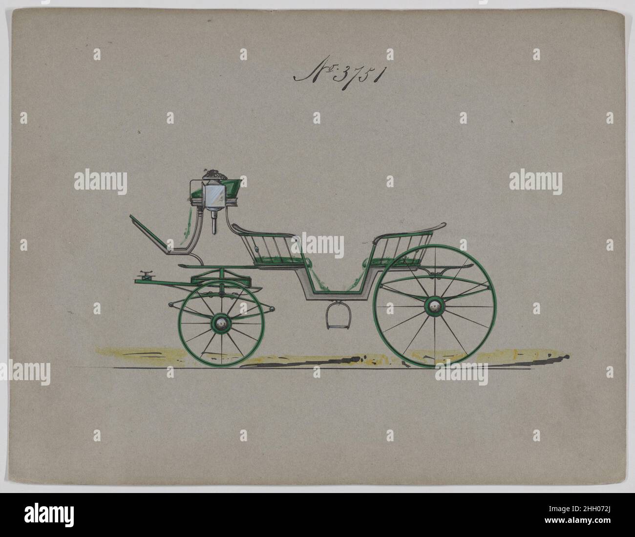 Design for 6 seat Phaeton, no. 3751 1882 Brewster & Co. American ...