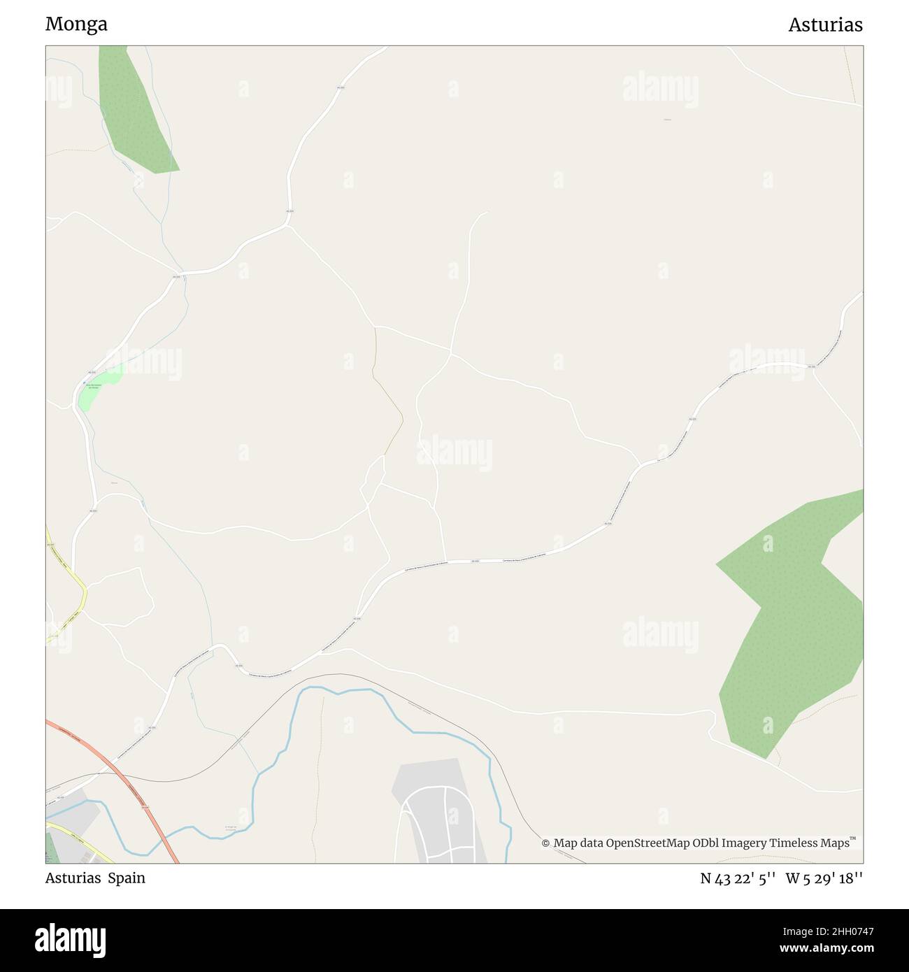 Monga, Asturias, Spain, Asturias, N 43 22' 5'', W 5 29' 18'', map ...