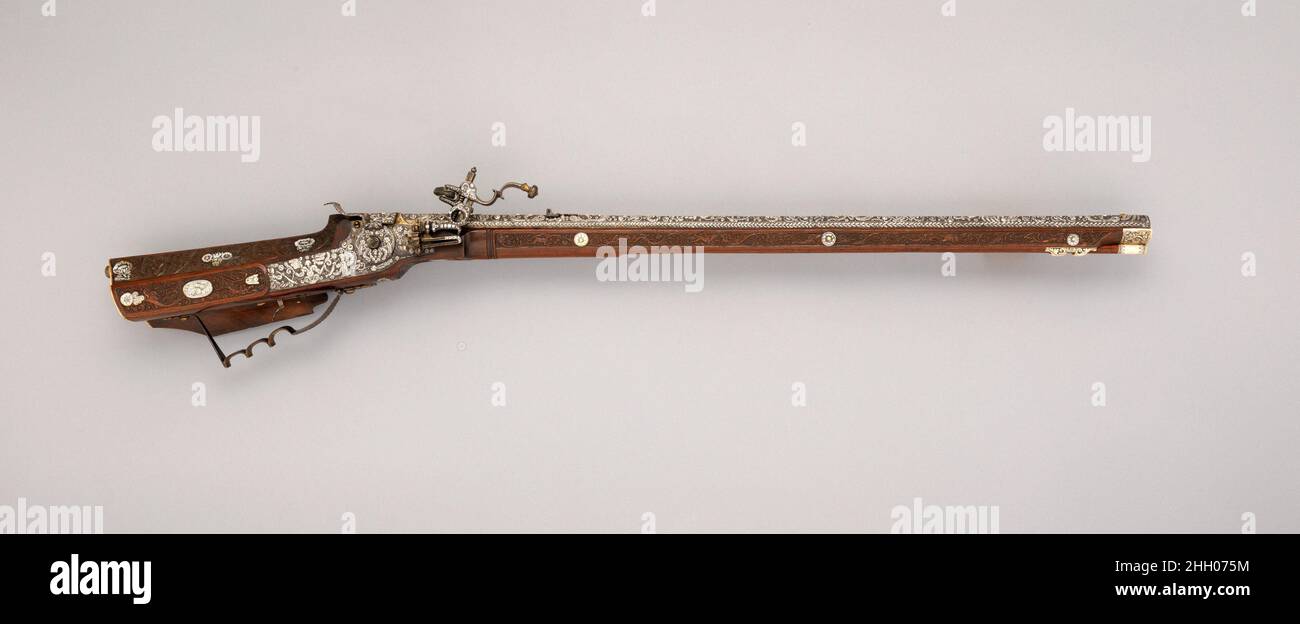 Wheellock Rifle ca. 1630–40 Master of the Animal-Head Scroll (Meister ...