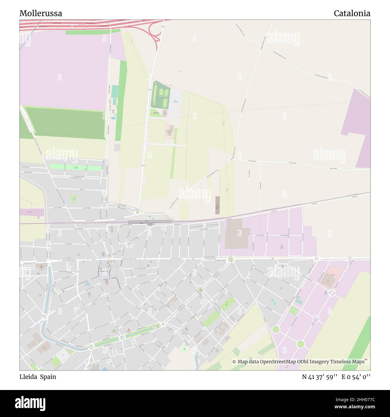 Map of lleida hi-res stock photography and images - Alamy