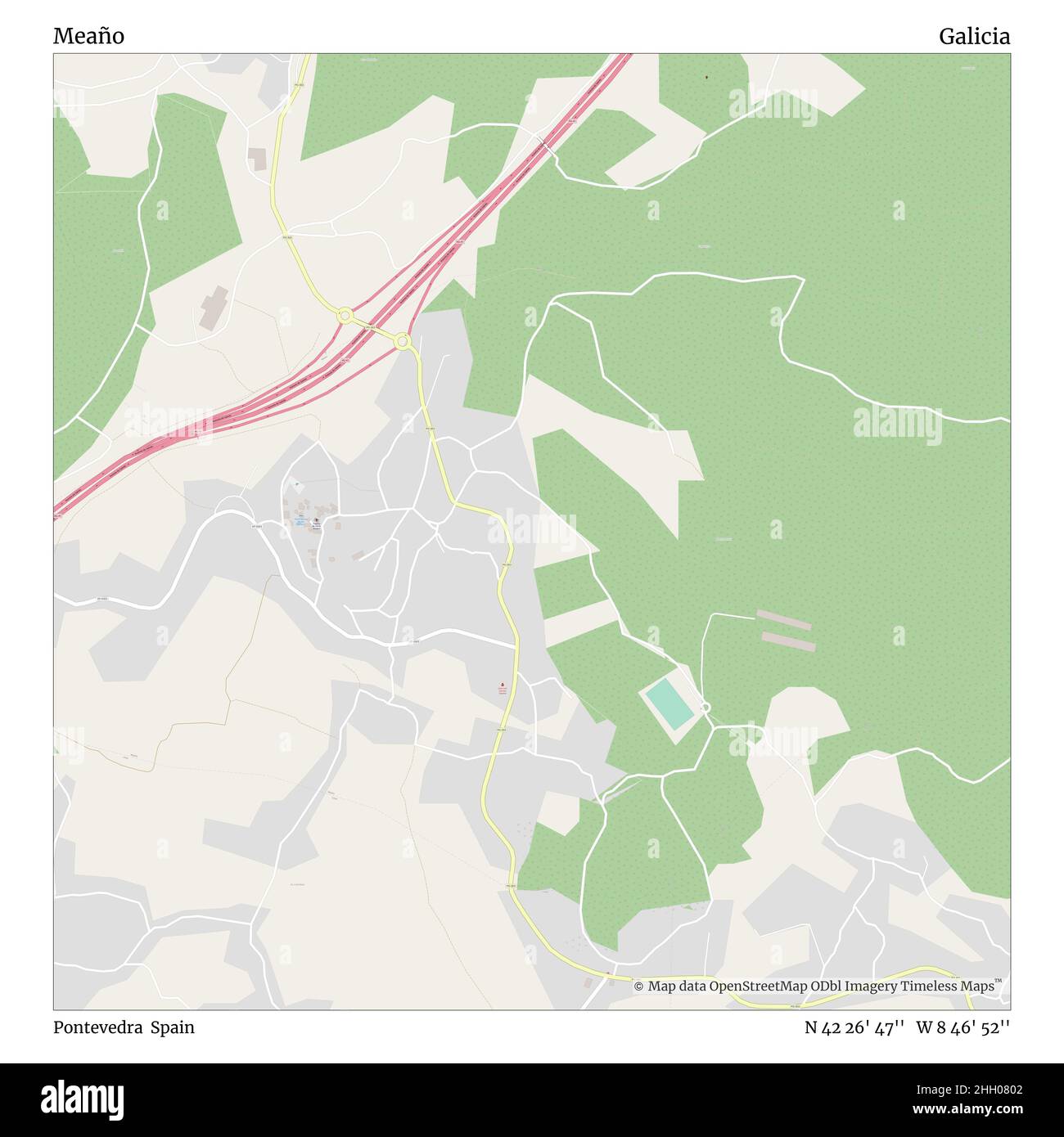 Map of pontevedra spain hi-res stock photography and images - Alamy