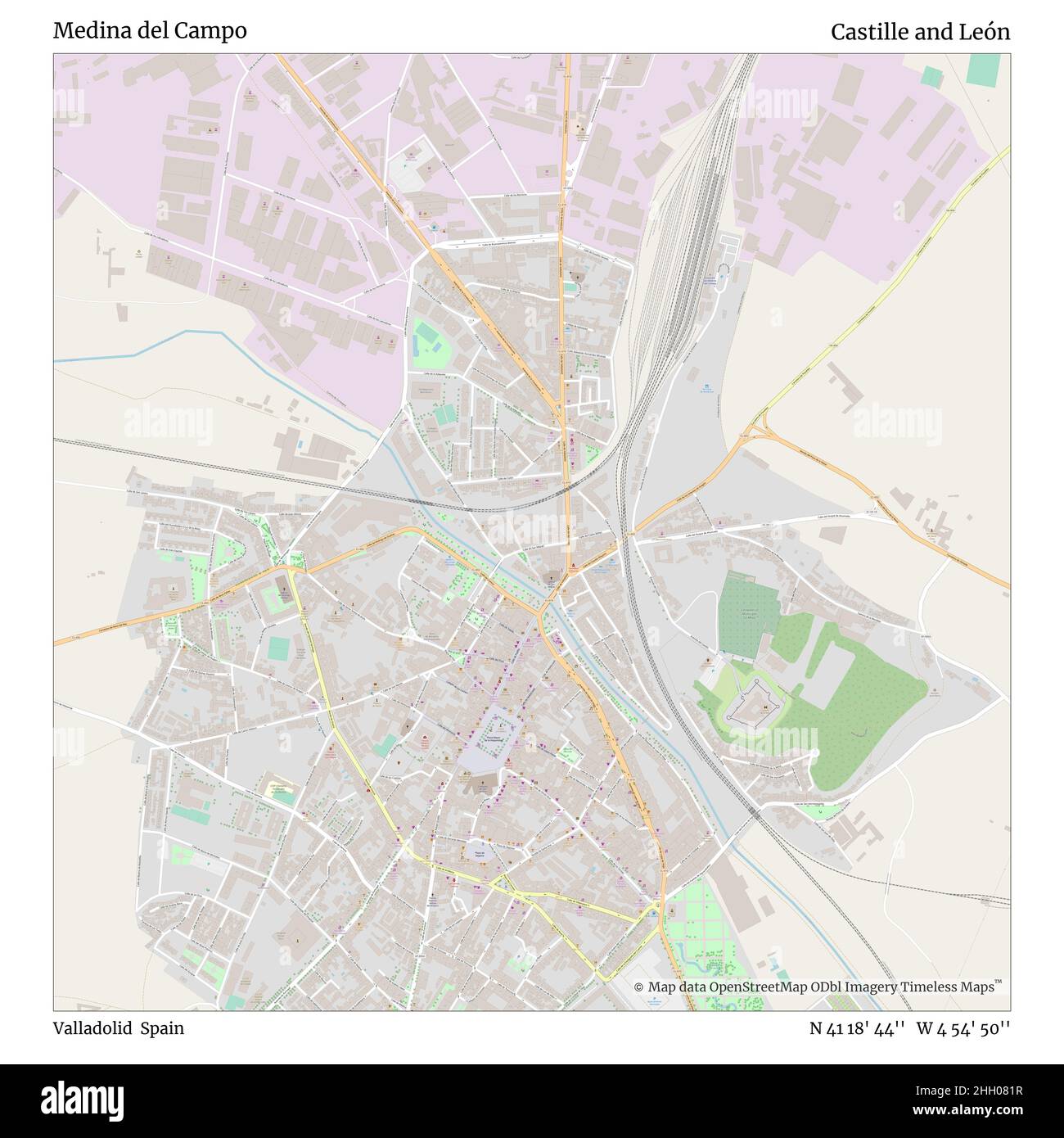 Medina del campo spain map Cut Out Stock Images & Pictures - Alamy