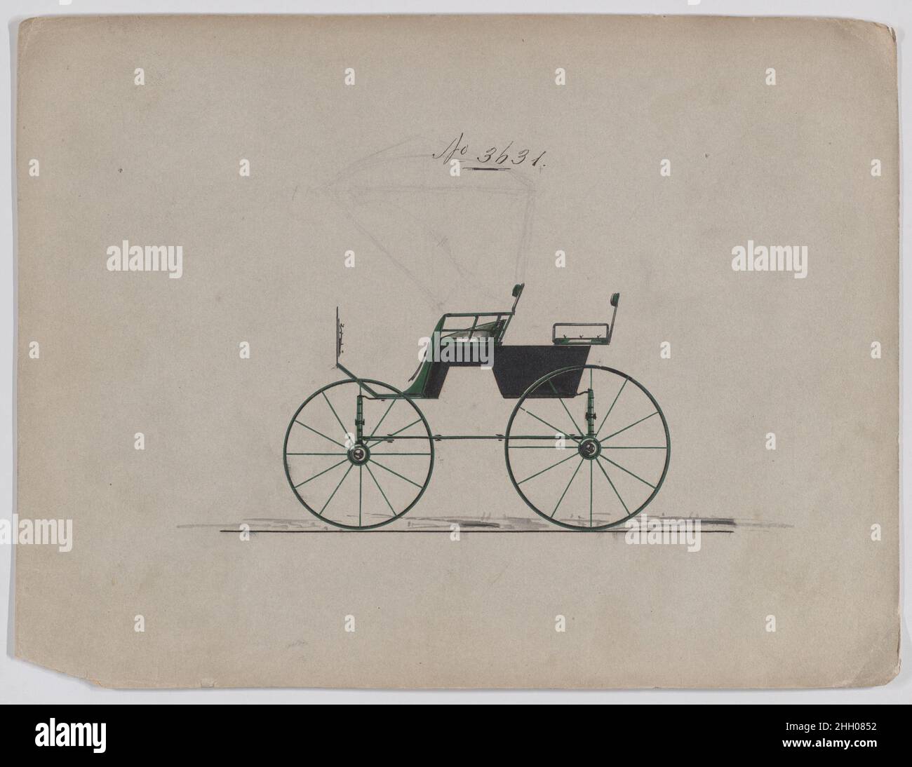 Design for a Phaeton, no. 3631 1880 Brewster & Co. American Brewster ...