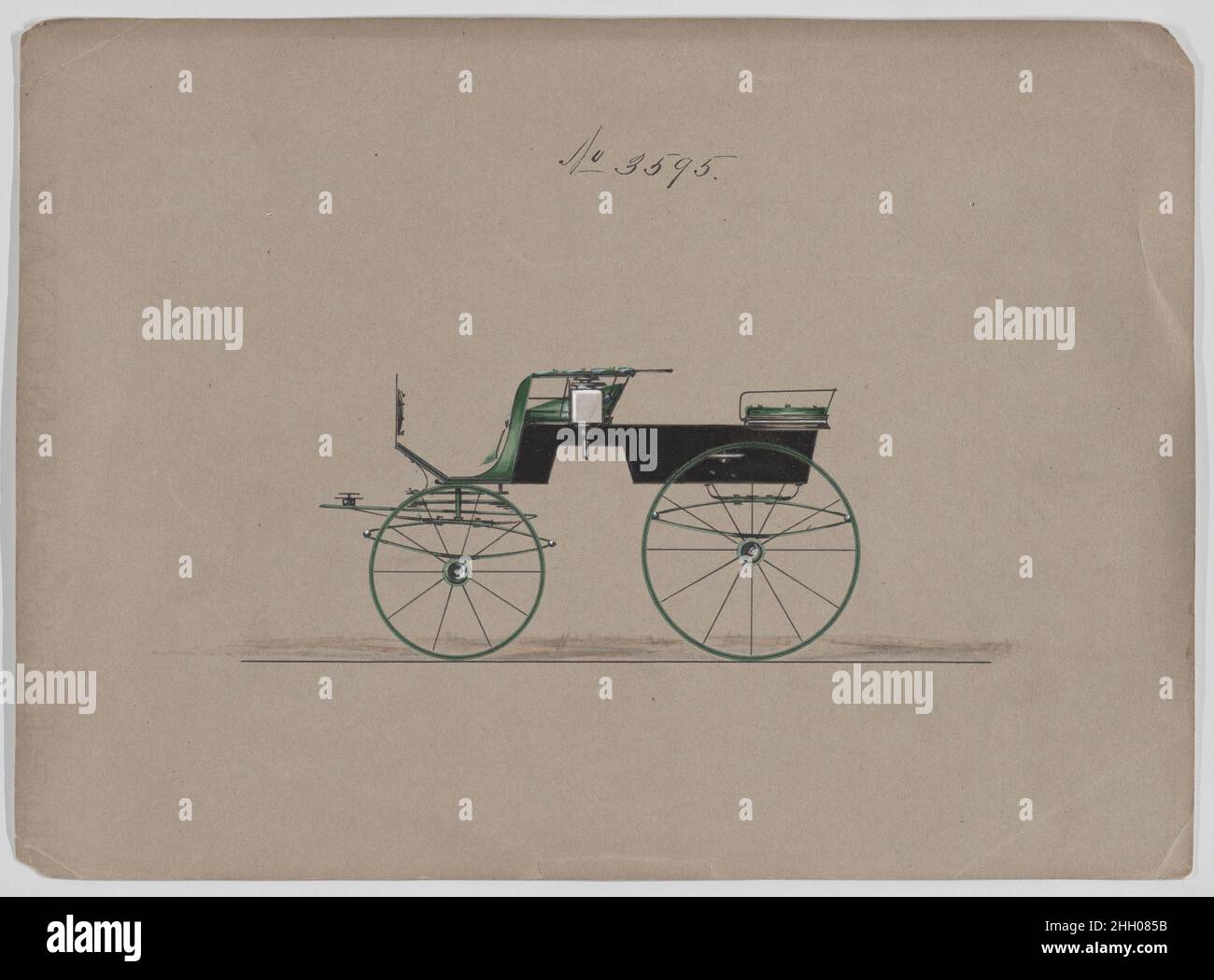 Design for T-Cart, no. 3595 1880 Brewster & Co. American Brewster ...