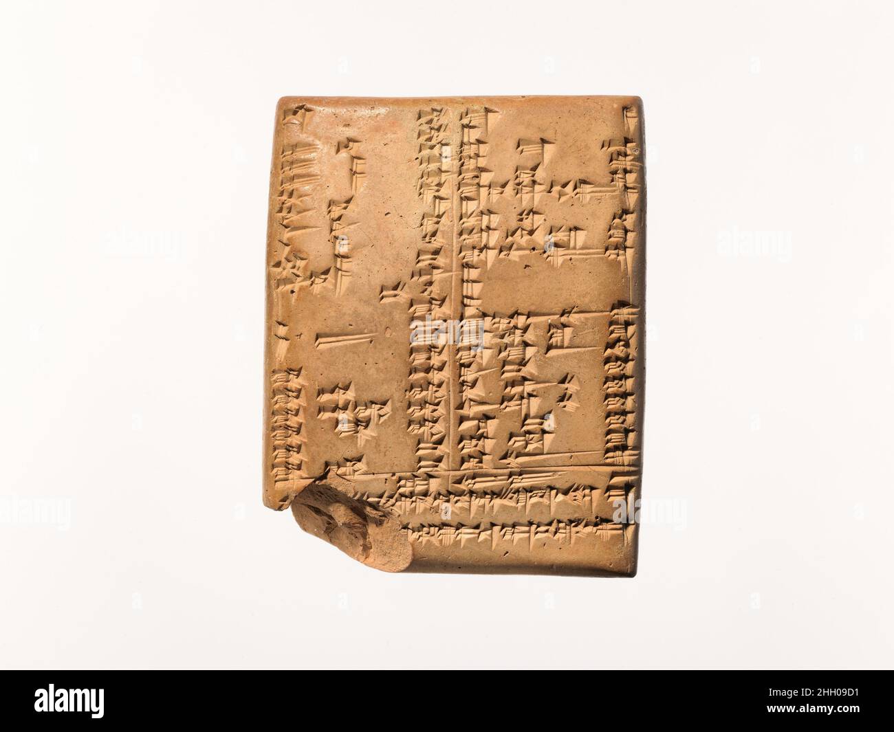 Cuneiform tablet: Late Babylonian grammatical text ca. late 1st ...