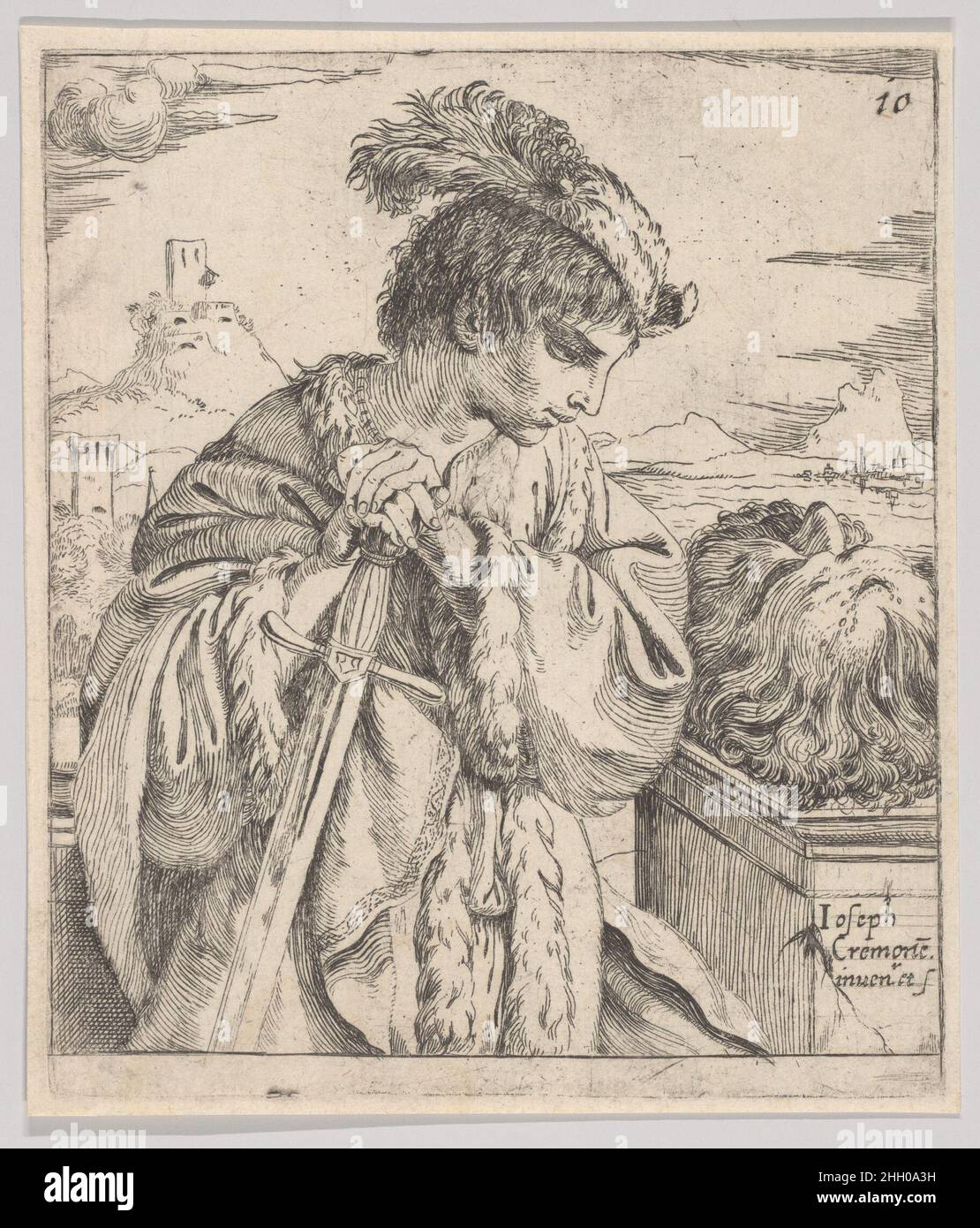 David looking at the head of Goliath 1620–30 Giuseppe Caletti, called ...