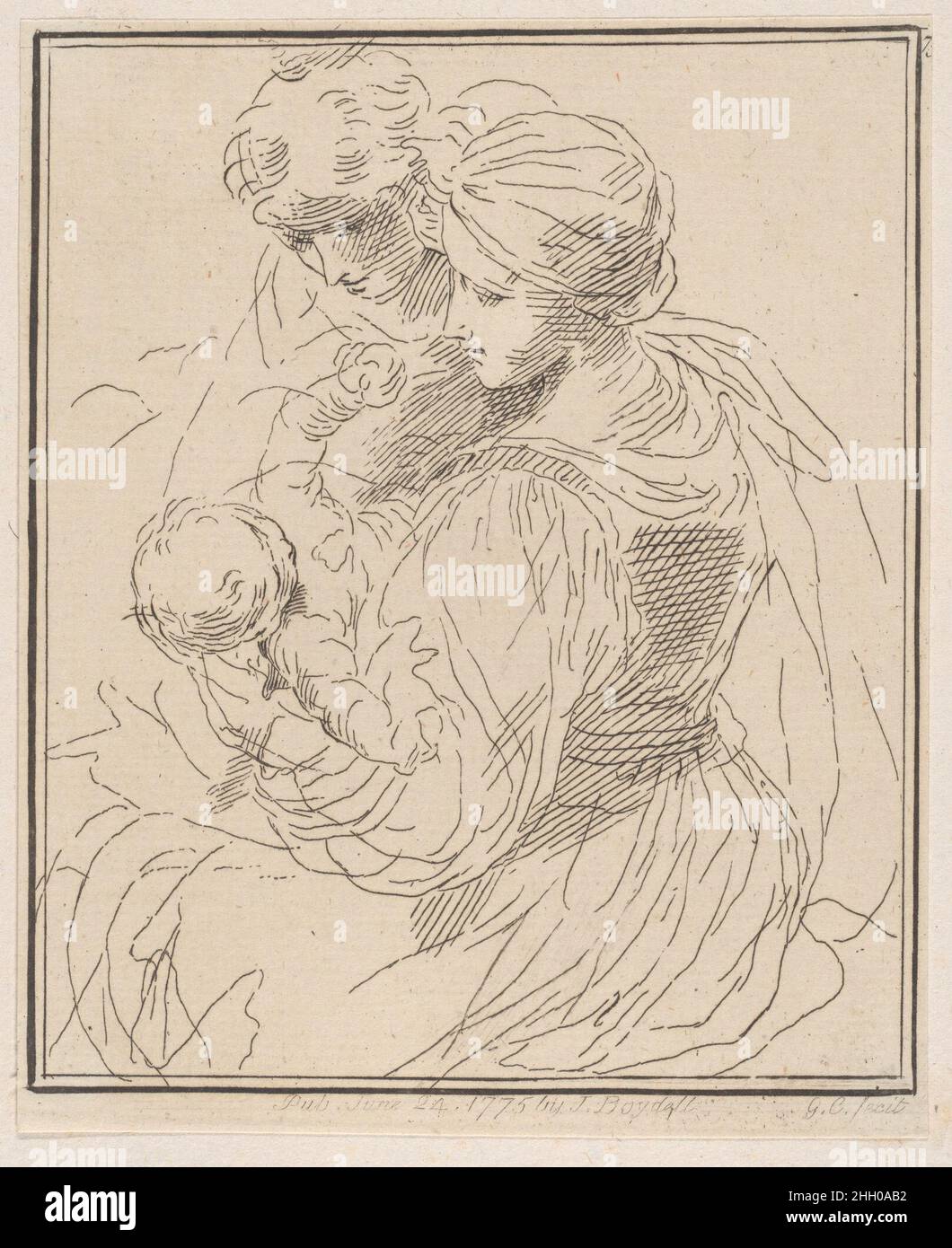 Madonna and Child with Saint Anne 1775 Giuseppe Canale. Madonna and ...