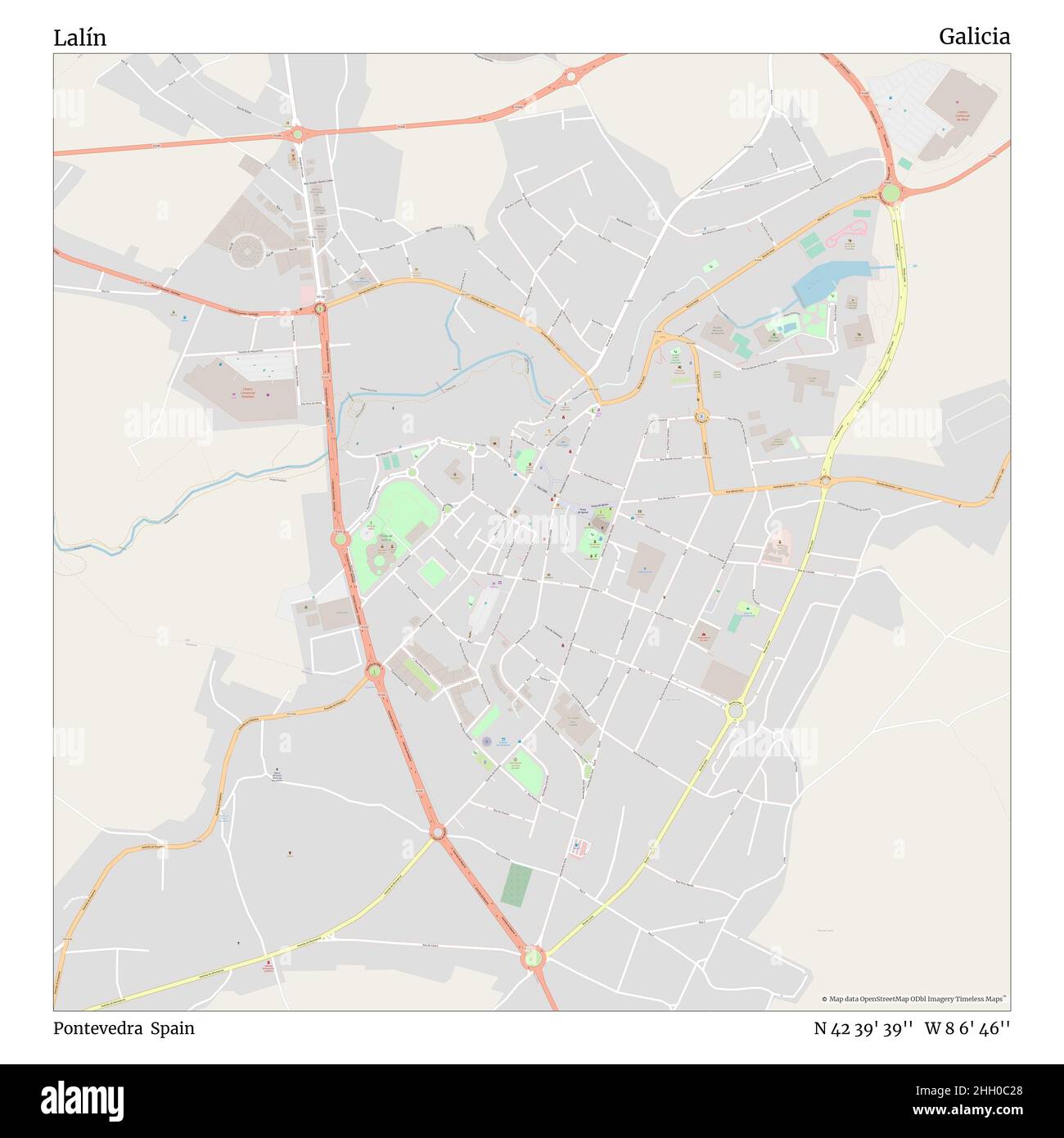 Map of lalin hi-res stock photography and images - Alamy