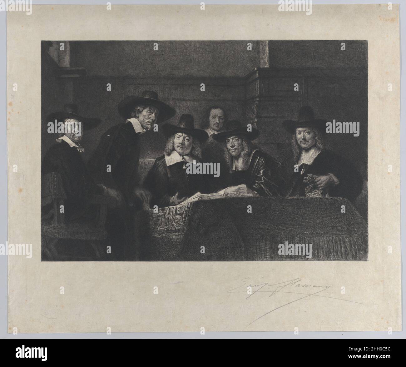 The Syndics 1876 Léopold Flameng Flameng was among the last generation ...