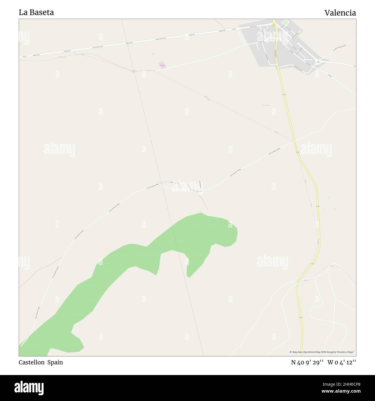La Baseta, Castellon, Spain, Valencia, N 40 9' 29'', W 0 4' 12'', map ...
