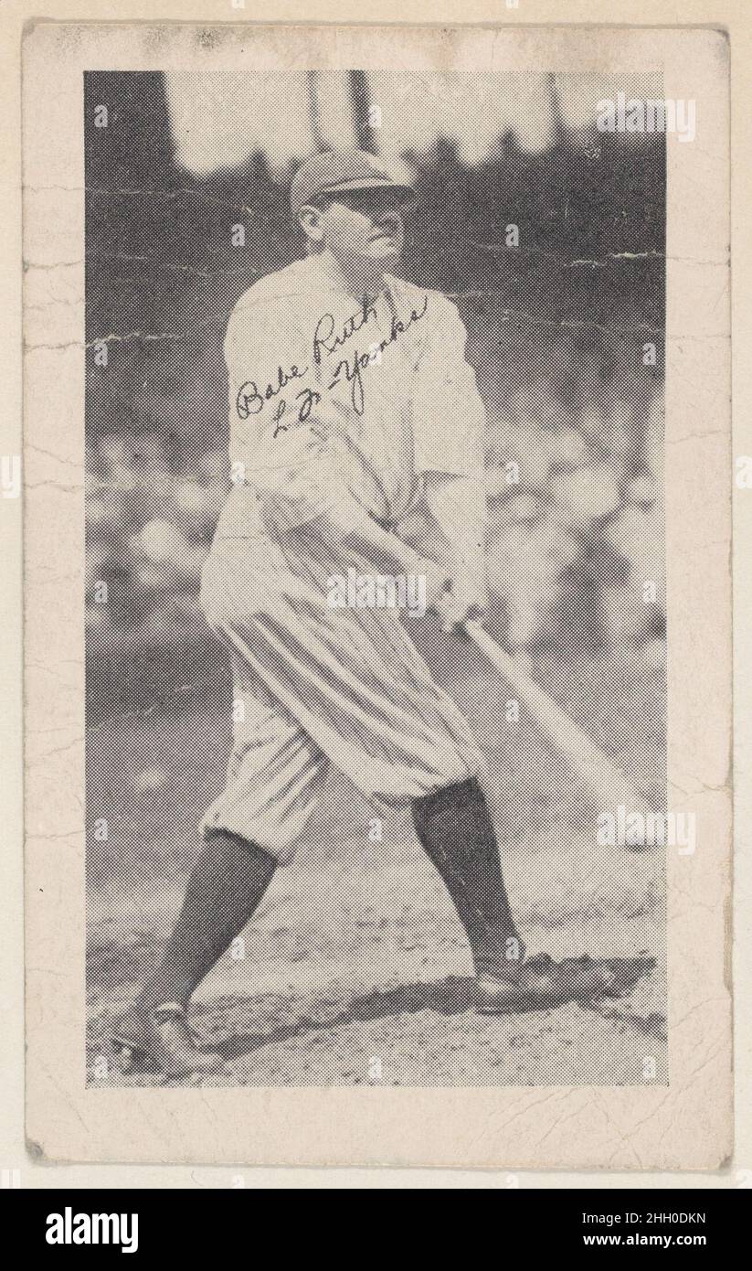 Babe Ruth, L F, Yanks, from Baseball strip cards (W575-2) ca. 1921–22 ...