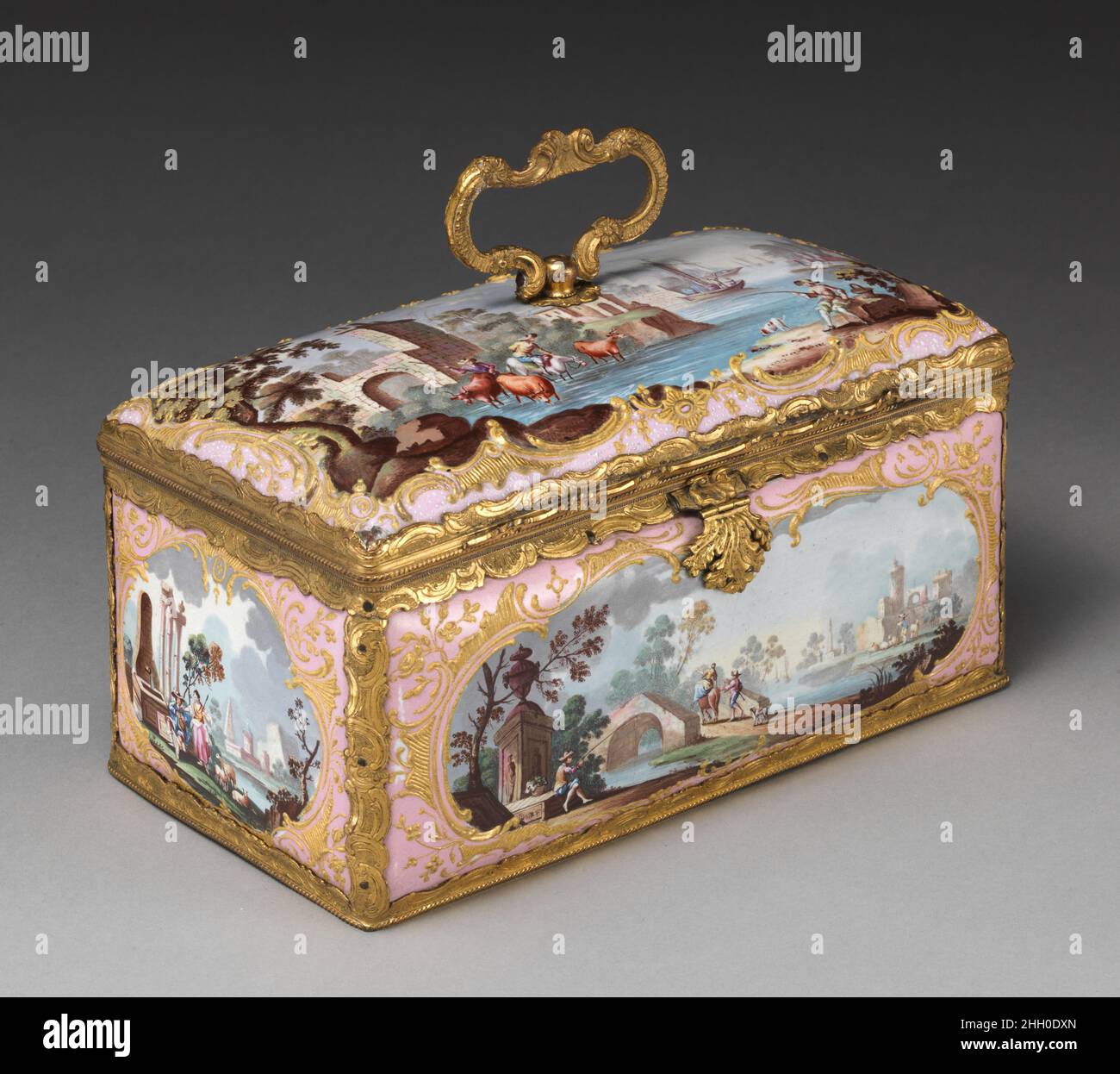 Tea casket ca. 1770 British, South Staffordshire. Tea casket. British ...