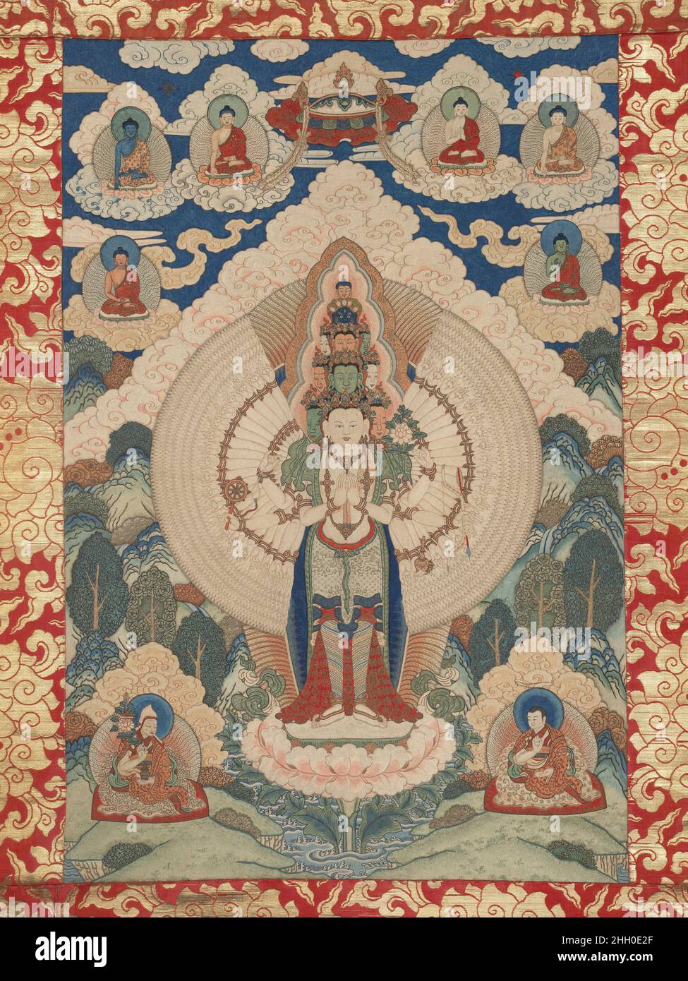 Eleven-headed bodhisattva Guanyin 1778 China The central figure in this ...