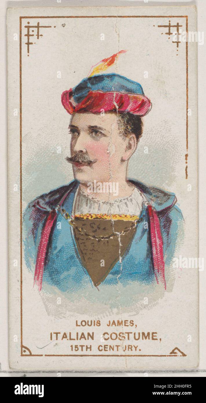 Louis James in Italian Costume of the 15th Century, from the set Actors ...