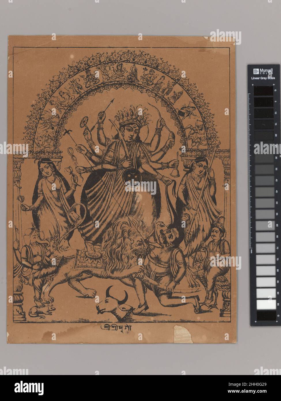 Sri Sri Durga ca. 1875–80 India, West Bengal, Calcutta The goddess ...