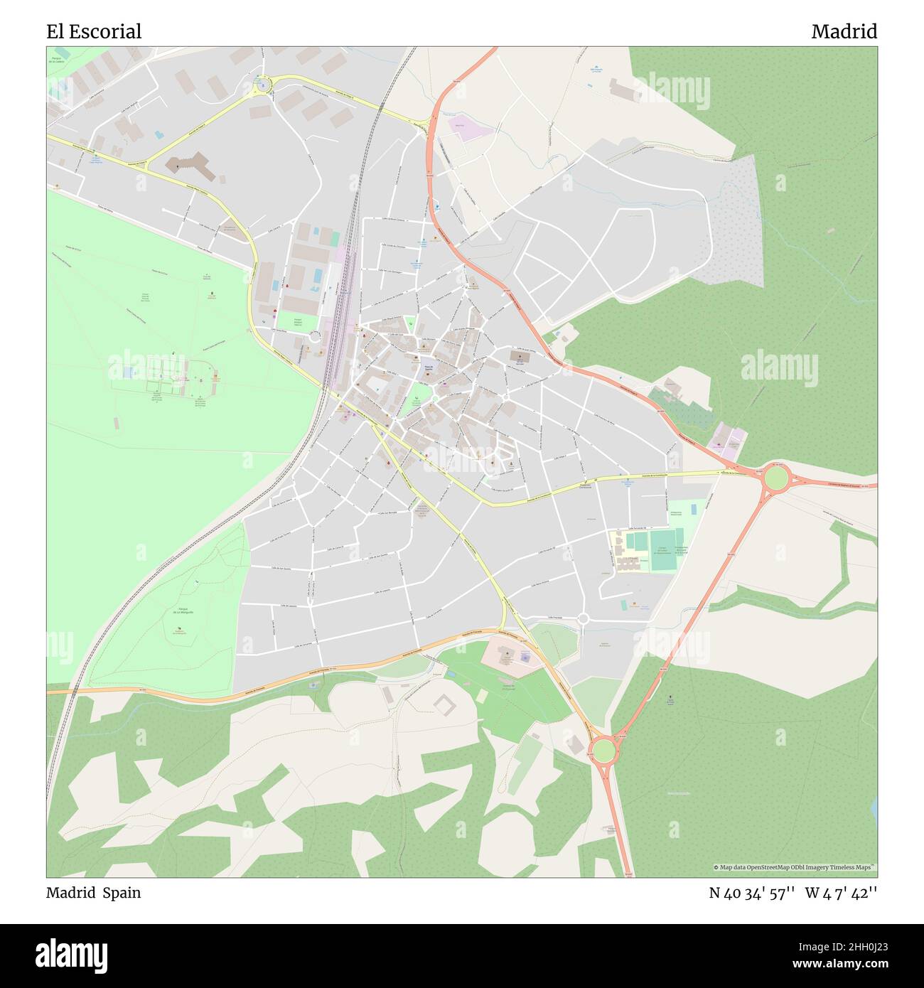 El Escorial On Map High Resolution Stock Photography and Images - Alamy