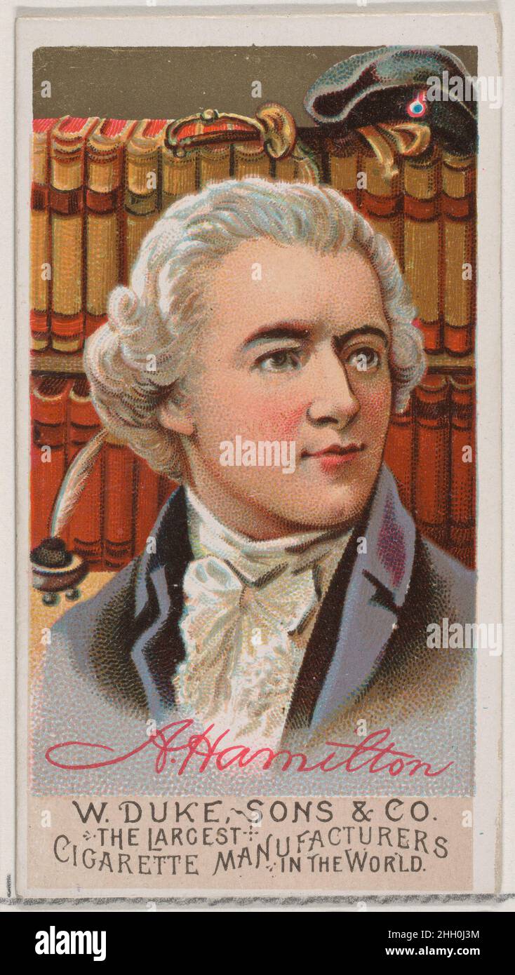 Alexander Hamilton, from the series Great Americans (N76) for Duke ...