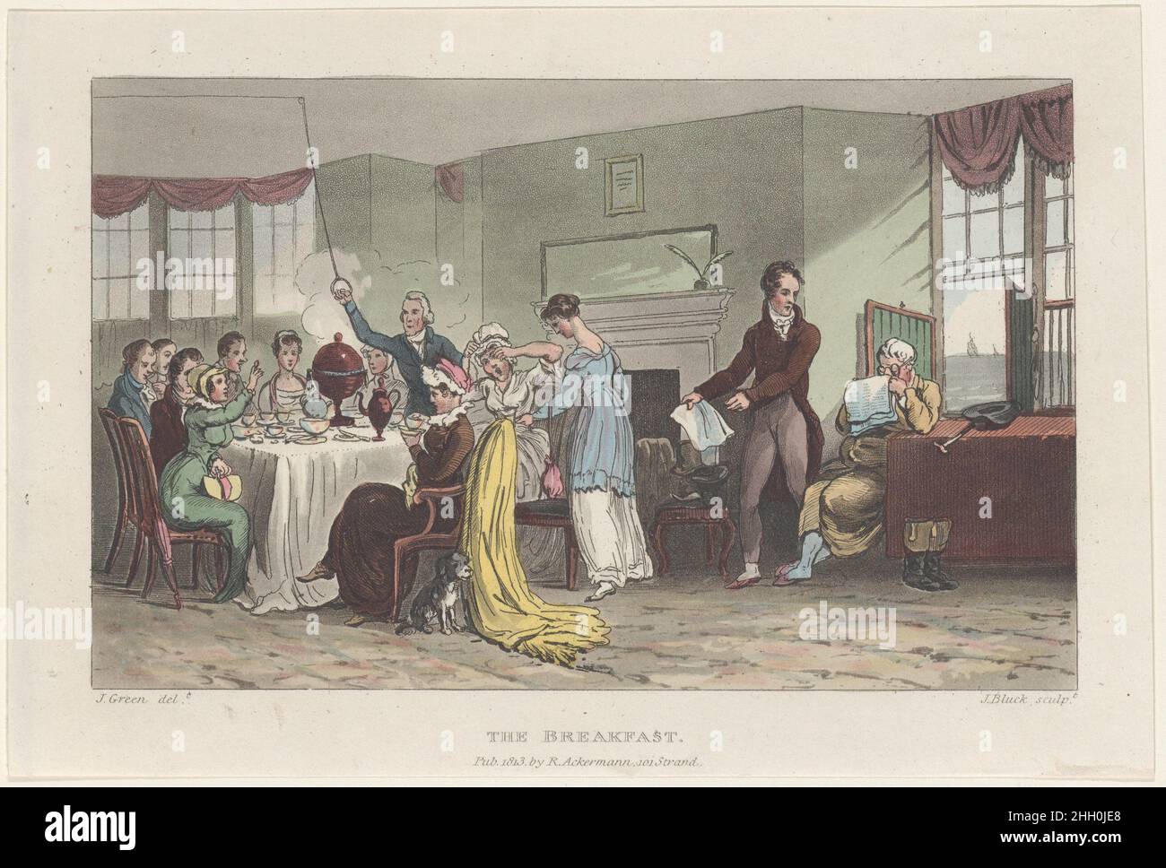 The Breakfast, from "Poetical Sketches of Scarborough" 1813 Thomas ...