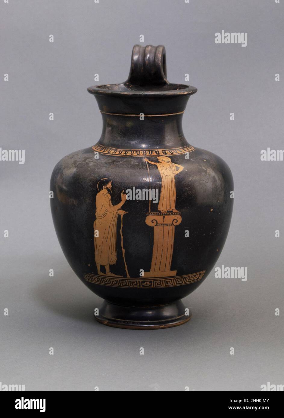 Terracotta oinochoe: olpe (jug) ca. 470–460 B.C. Attributed to the ...