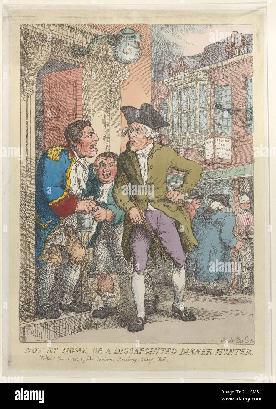 Not at Home, or a Disappointed Dinner Hunter June 13, 1823 Thomas ...