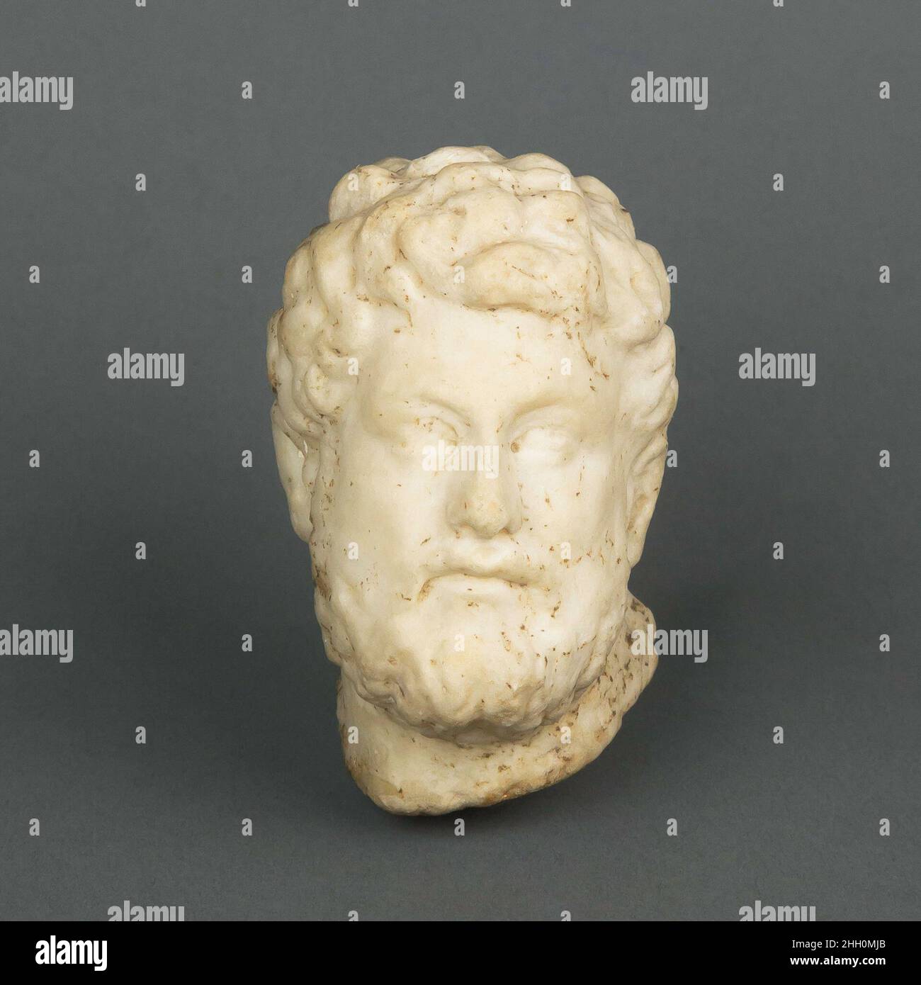 Marble statuette head of a bearded man 2nd century A.D. Roman Bearded ...