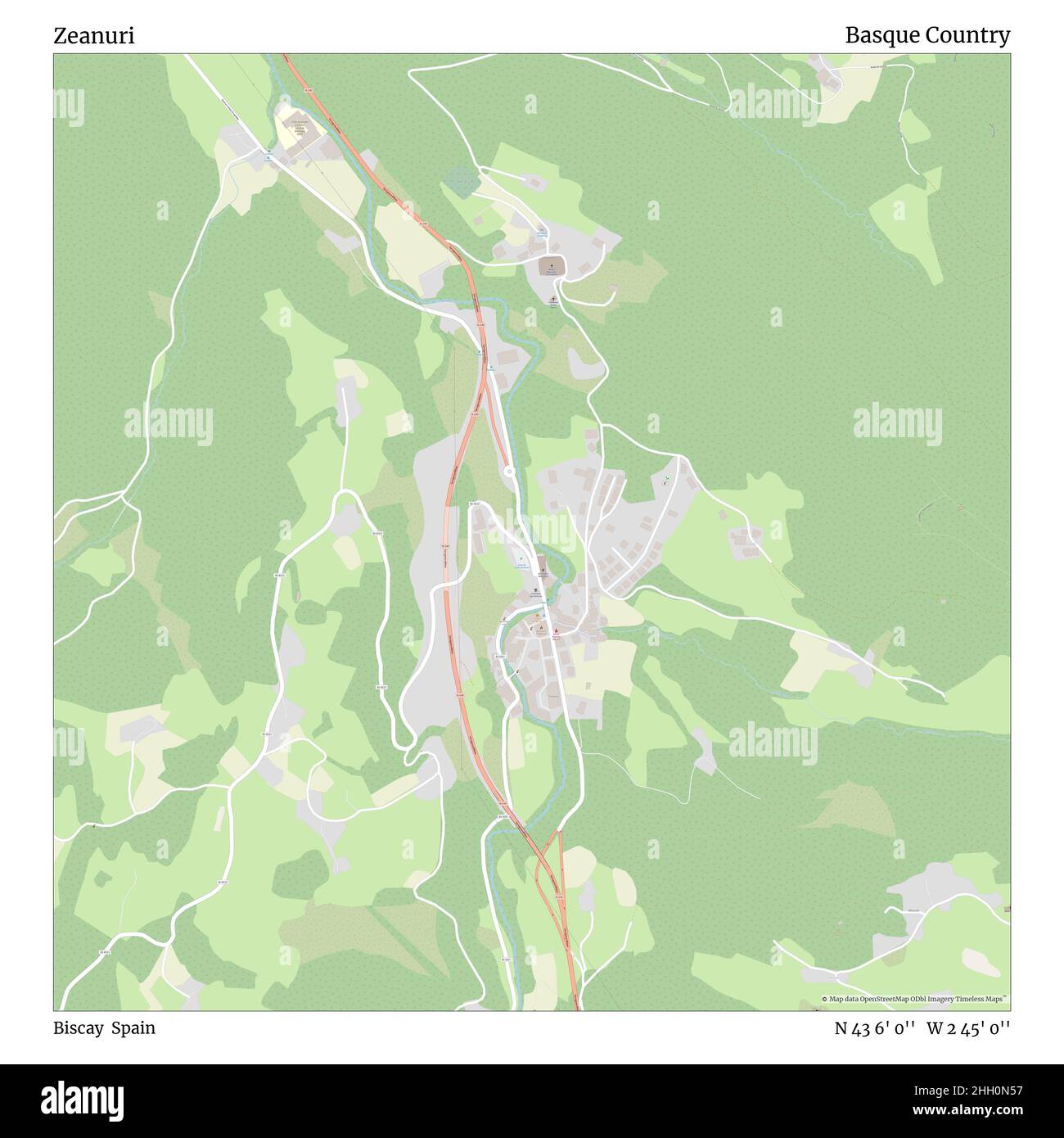 Zeanuri, Biscay, Spain, Basque Country, N 43 6' 0'', W 2 45' 0'', map ...